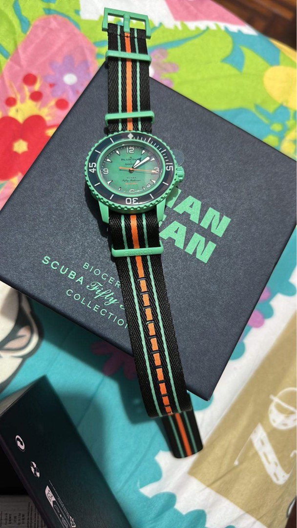 Swatch blancpain indian ocean, Women's Fashion, Watches & Accessories ...