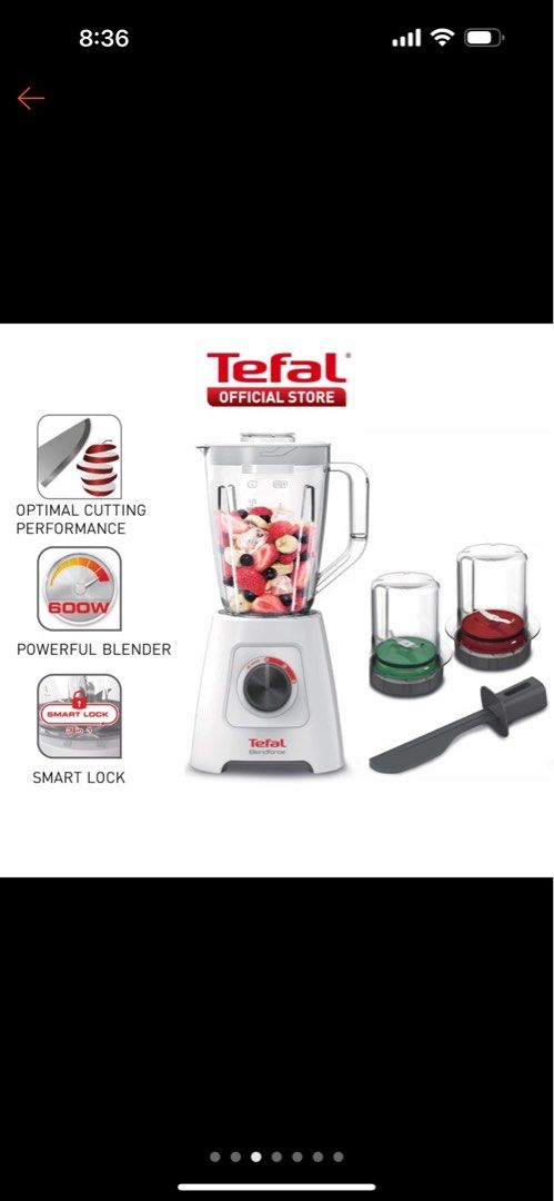 Tefal Blendforce Blender with Grinder and Chopper, TV & Home Appliances, Kitchen Appliances ...