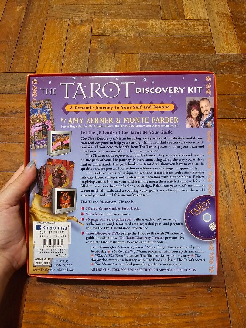The Tarot Discovery Kit by Amy Zerner and Monte Farber, Hobbies & Toys ...