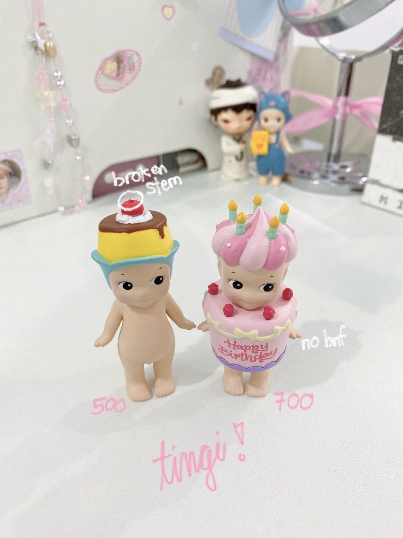 [TINGI] REFINED PUDDING AND RASPBERRY PINK CAKE SONNY ANGEL, Hobbies ...
