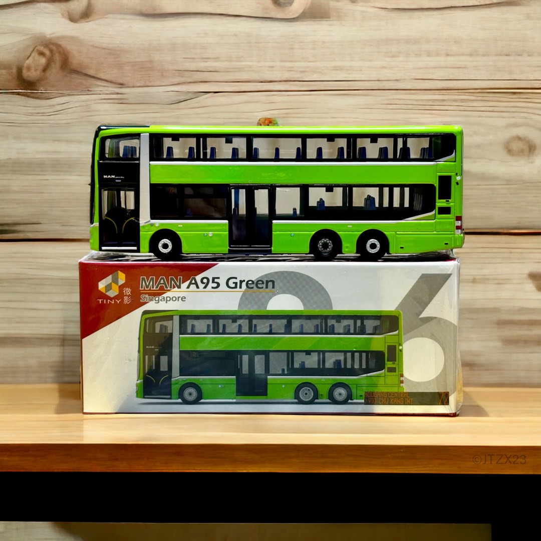 TINY SG MAN ND323F A95 Facelift 1:110 Bus Model (Route 72), Hobbies ...