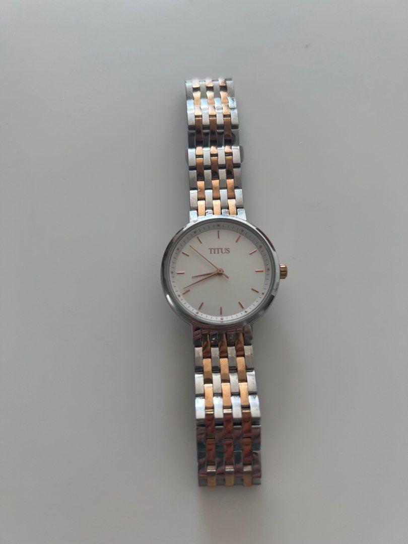 TITUS WATCH - FAIR LADY 3 HANDS DATE QUARTZ STAINLESS STEEL WOMEN WATCH ...