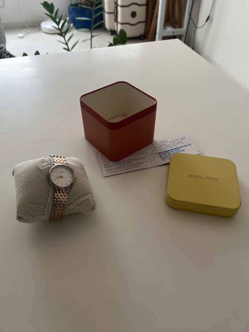 TITUS WATCH - FAIR LADY 3 HANDS DATE QUARTZ STAINLESS STEEL WOMEN WATCH ...