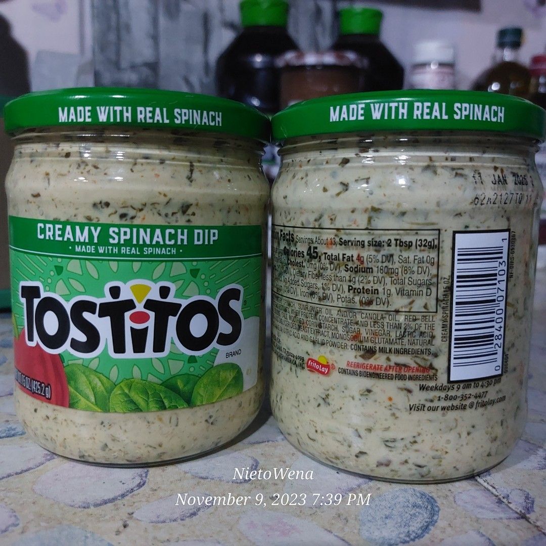TOSTITOS (CREAMY SPINACH DIP)425.7G, Food & Drinks, Other Food & Drinks ...