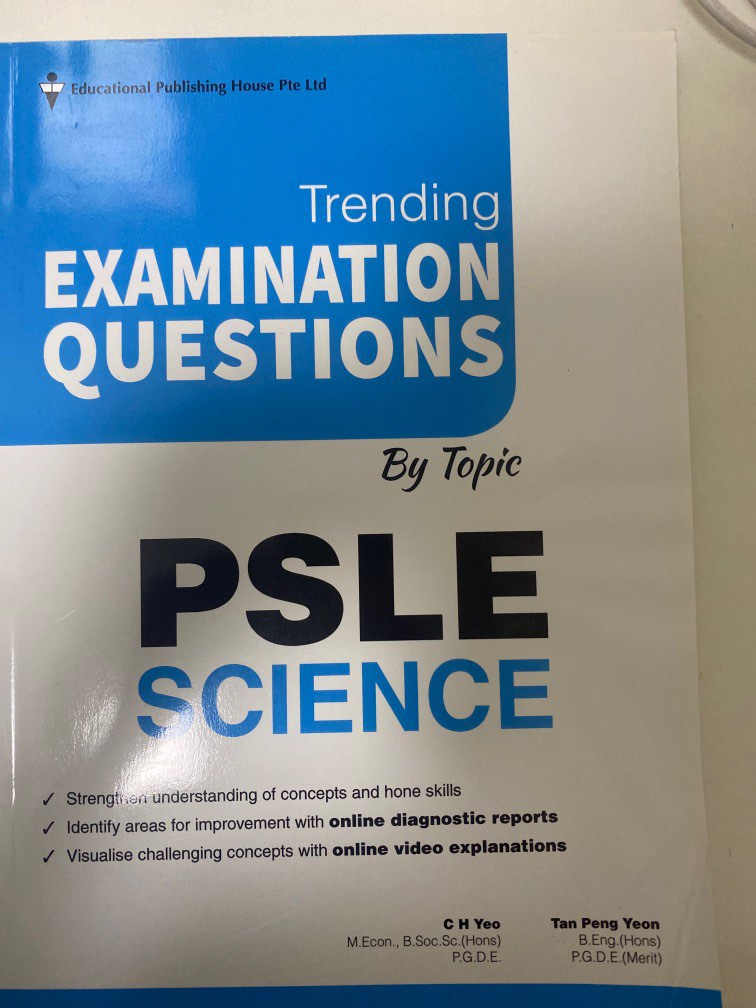 Trending Exam questions by Topic PSLE science, Hobbies & Toys, Books ...