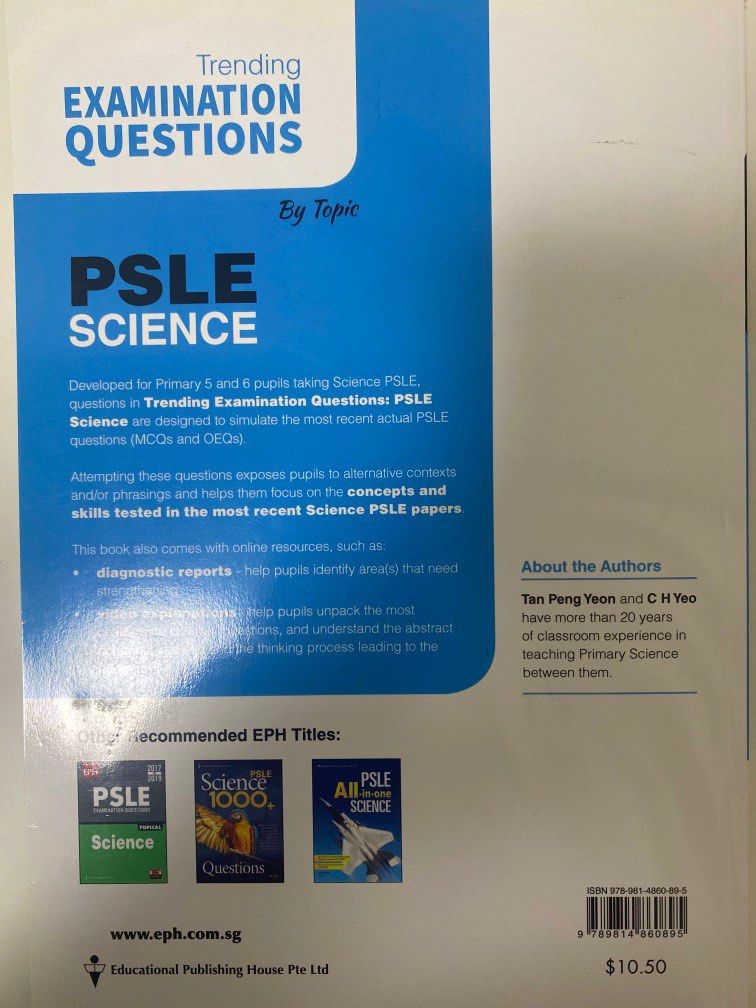 Trending Exam questions by Topic PSLE science, Hobbies & Toys, Books ...