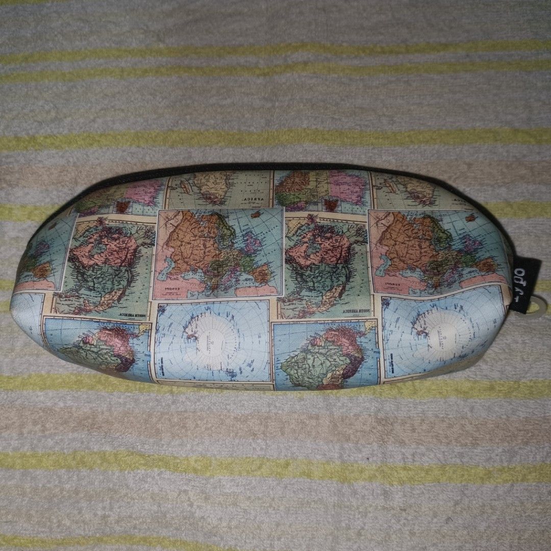 TYPO Curved Pencil Case (World Map Design), Hobbies & Toys, Stationery ...