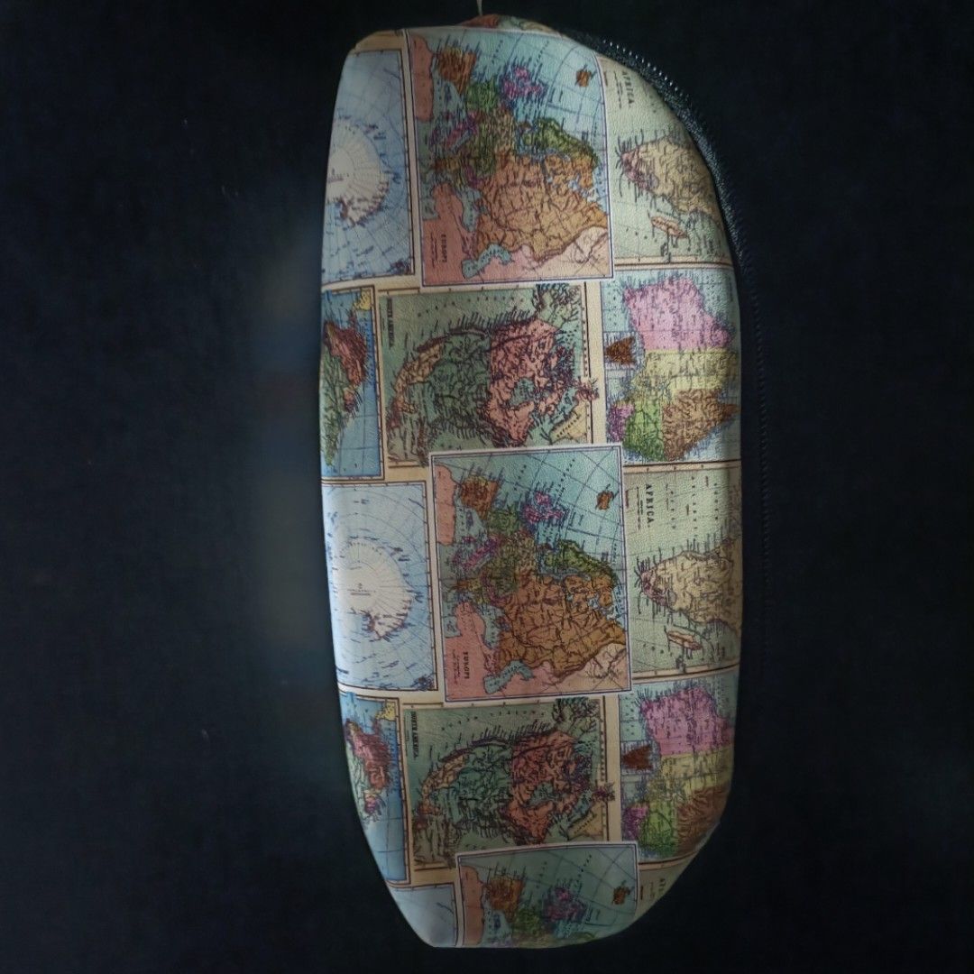 TYPO Curved Pencil Case (World Map Design), Hobbies & Toys, Stationery ...