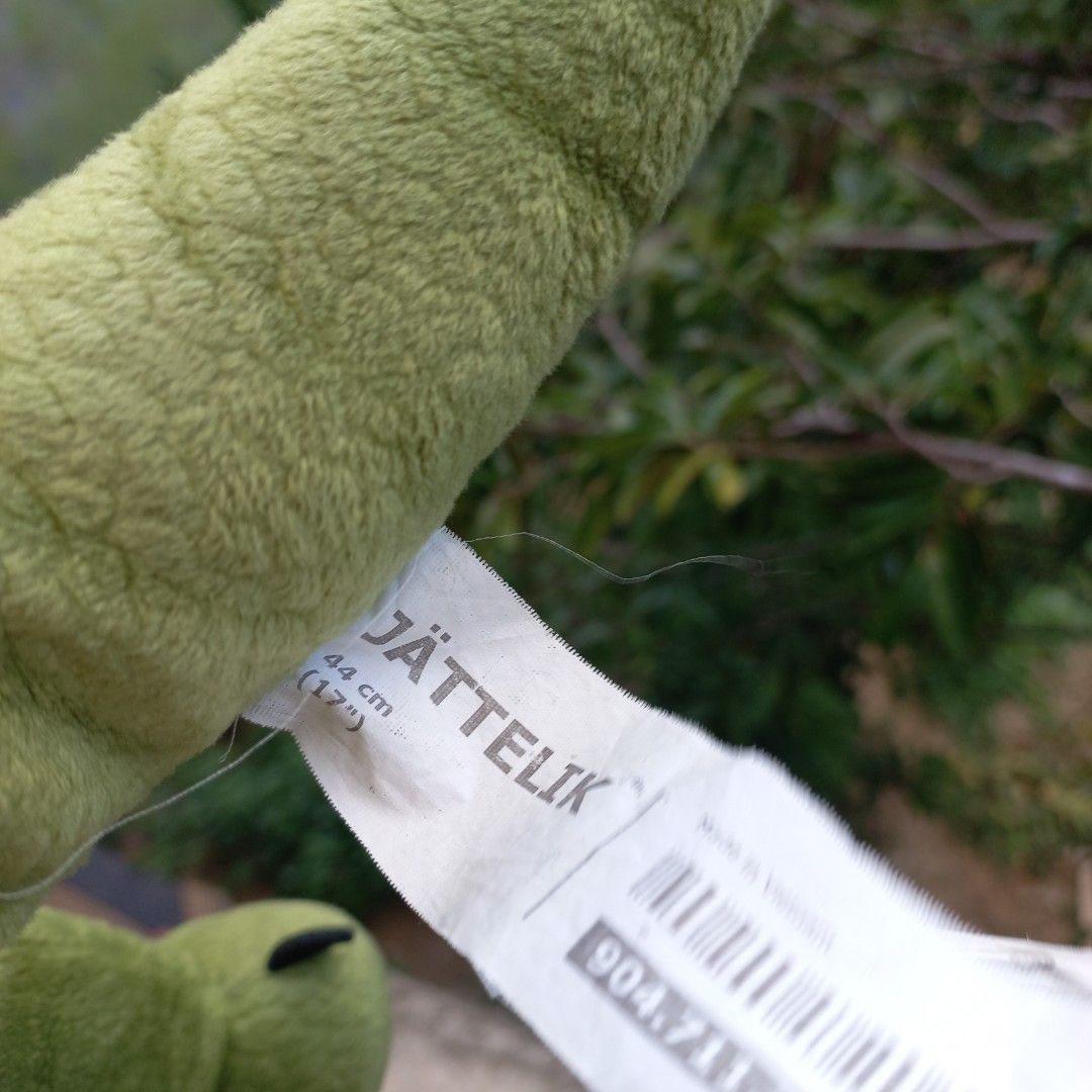 Tyrannosaurus Green T Rex Stuffed Animal 14", Hobbies & Toys, Toys ...