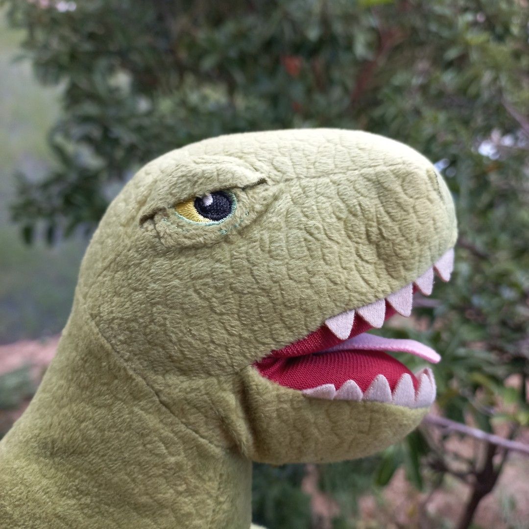 Tyrannosaurus Green T Rex Stuffed Animal 14", Hobbies & Toys, Toys ...