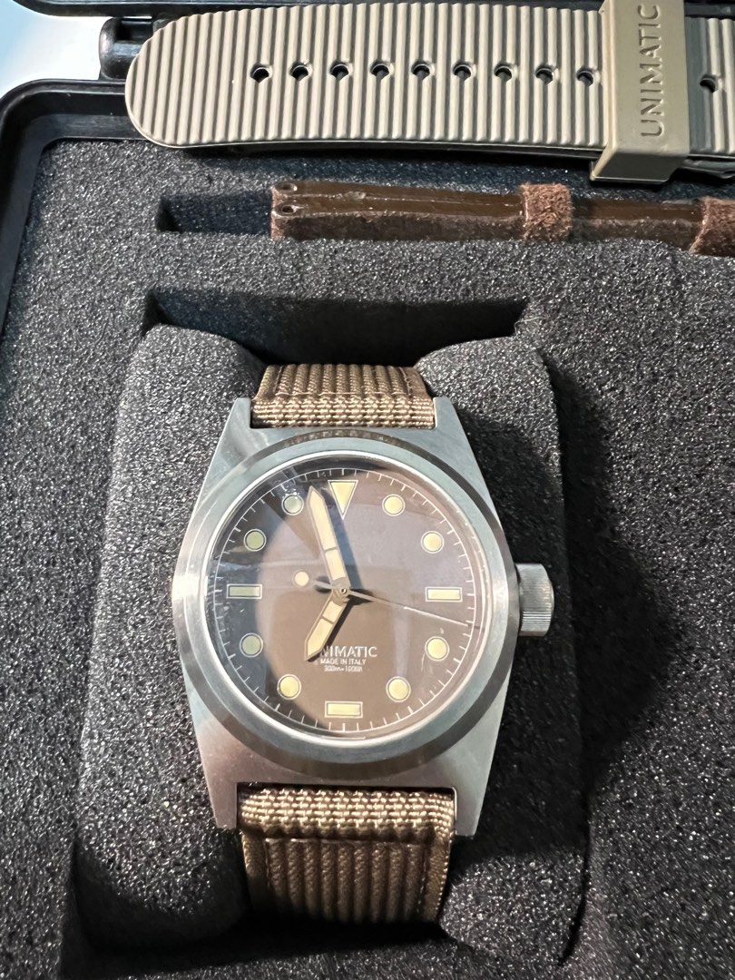 Unimatic U2S Espresso Brown, Luxury, Watches on Carousell