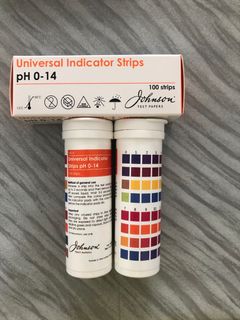 Universal indicator strips (pH strips), Health & Nutrition, Medical ...