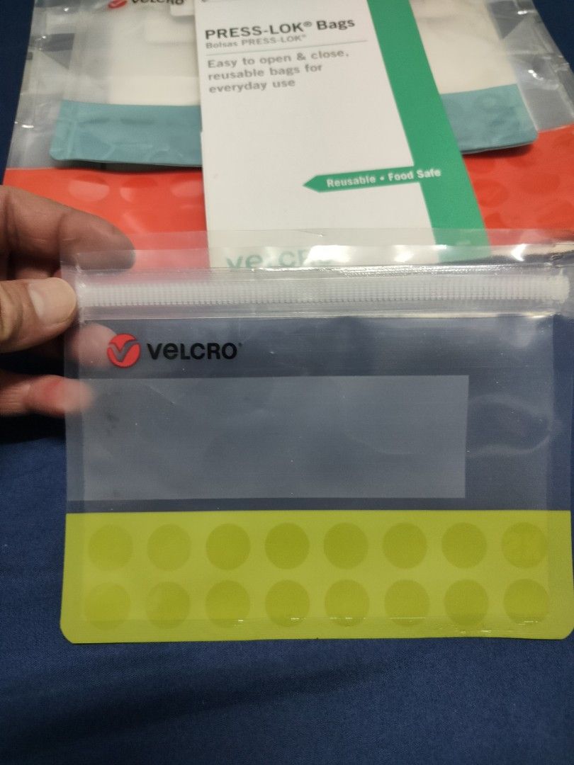 VELCRO REUSABLE BAGS, Furniture & Home Living, Kitchenware & Tableware ...