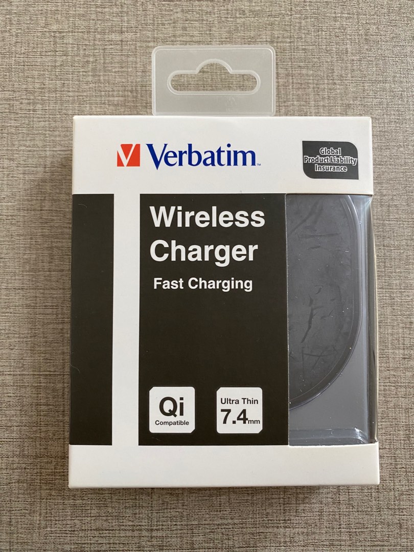 Verbatim Wireless Charger 無線充電器, 手提電話, 電話及其他裝置配件, 充電器及電線 - Carousell