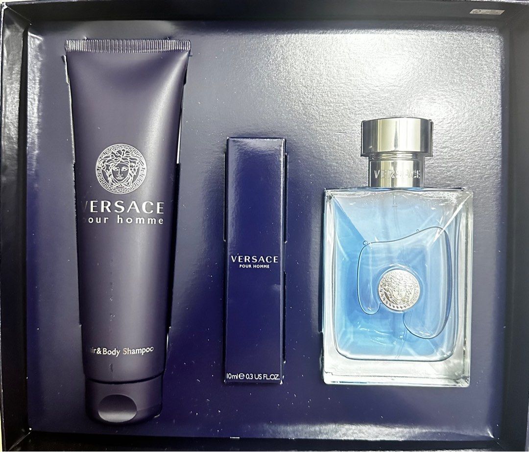 Versace Pour Homme Gift Pack, Beauty & Personal Care, Men's Grooming on ...