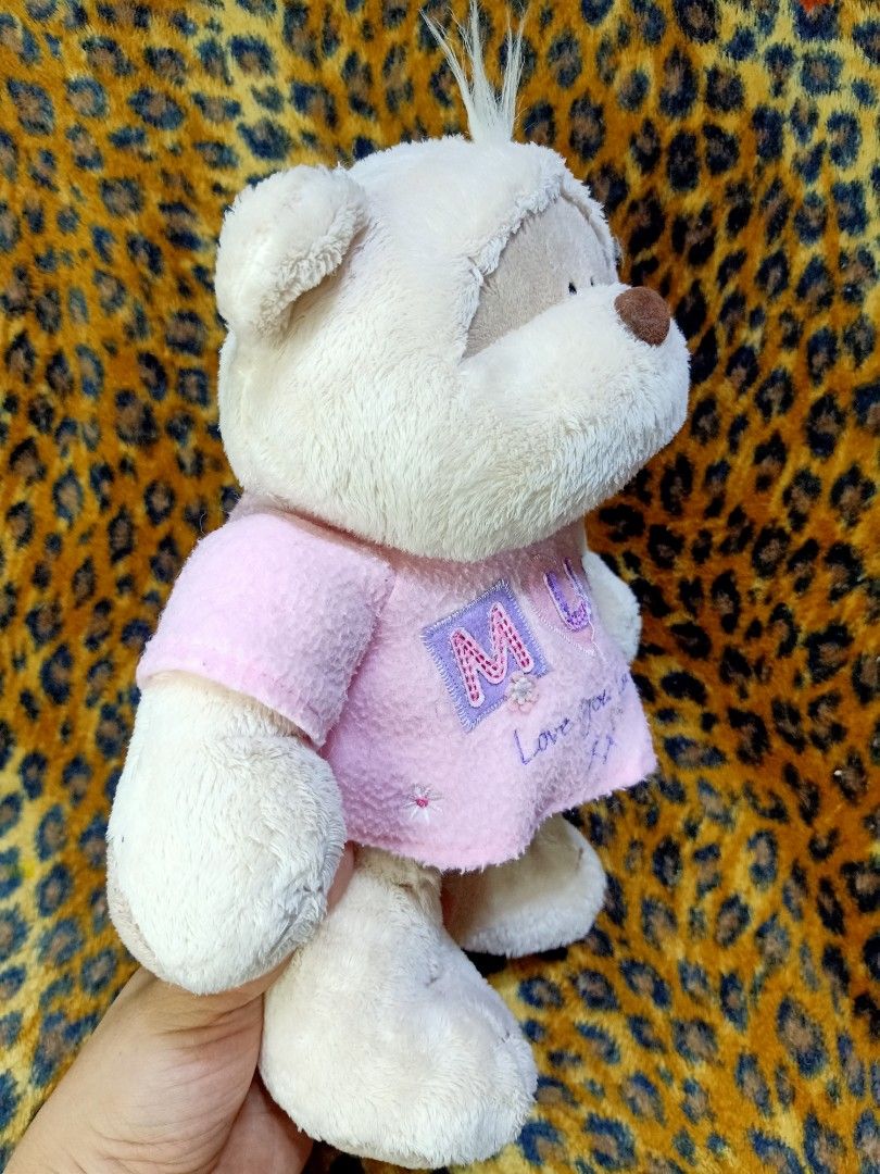 VERY CUTE FIZZY MOON "MUM LOVES YOU LOT" CREAM BEAR, Hobbies & Toys ...