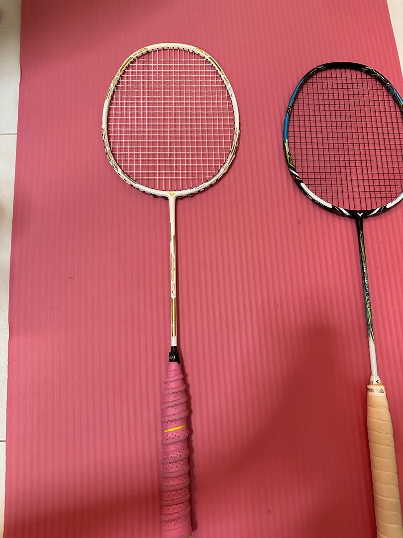 Victor K9000 and Original Grips & Victor Badminton Racket, Sports ...