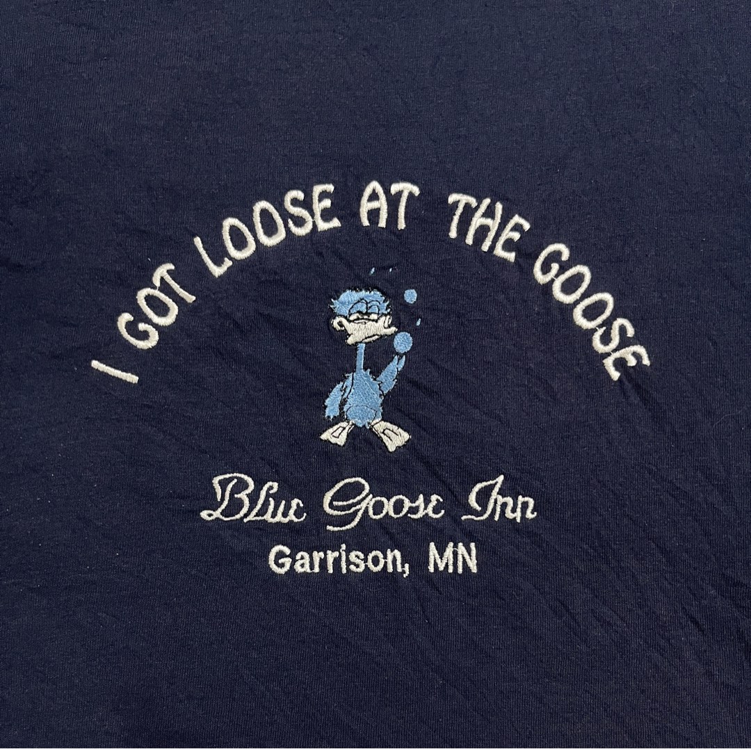 Vintage 90’s Blue Goose Inn Embroidered Tee, Men's Fashion, Tops & Sets ...