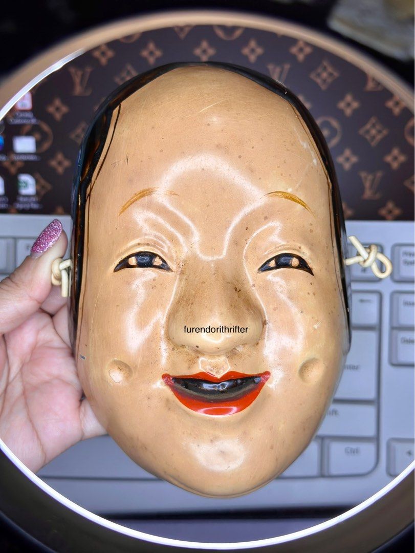 Vintage Noh Mask Onna-men Japanese Mask, Hobbies & Toys, Memorabilia ...