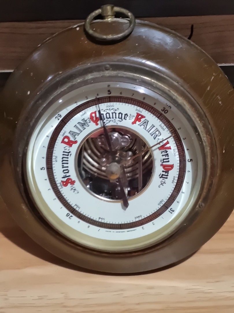 Vintage Barometer/Weather Forecast Gauge, Hobbies & Toys, Memorabilia ...