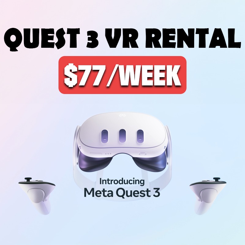 VR Rental Meta Quest 3 VR Gaming 128GB 512GB Oculus 1 2, Video Gaming ...