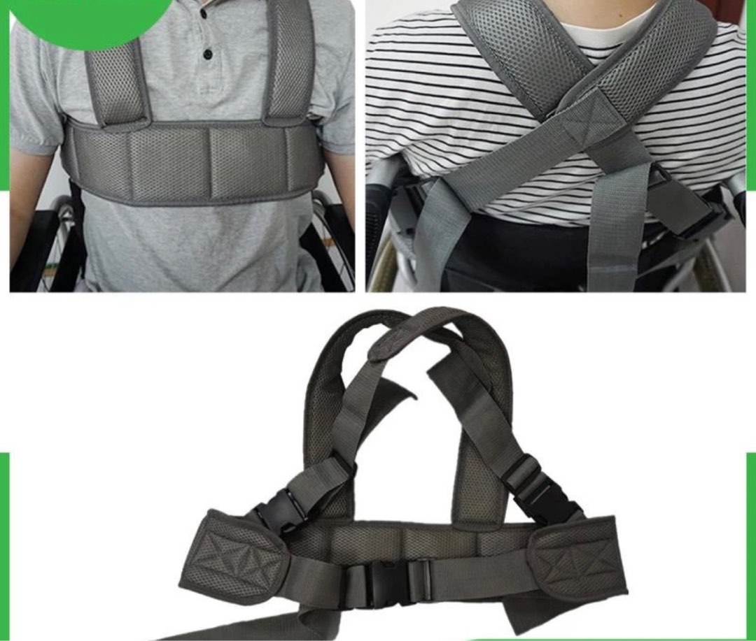 Wheelchair Seat Safety Chest Cross Positioning Strap, Health ...