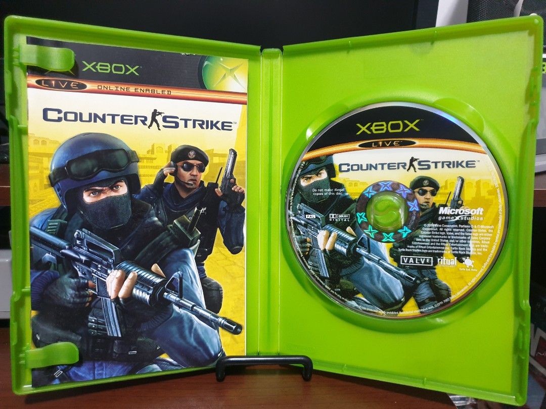 Xbox Counter-Strike CS counterstrike counter strike half-life valve console cd dvd, Video Gaming ...