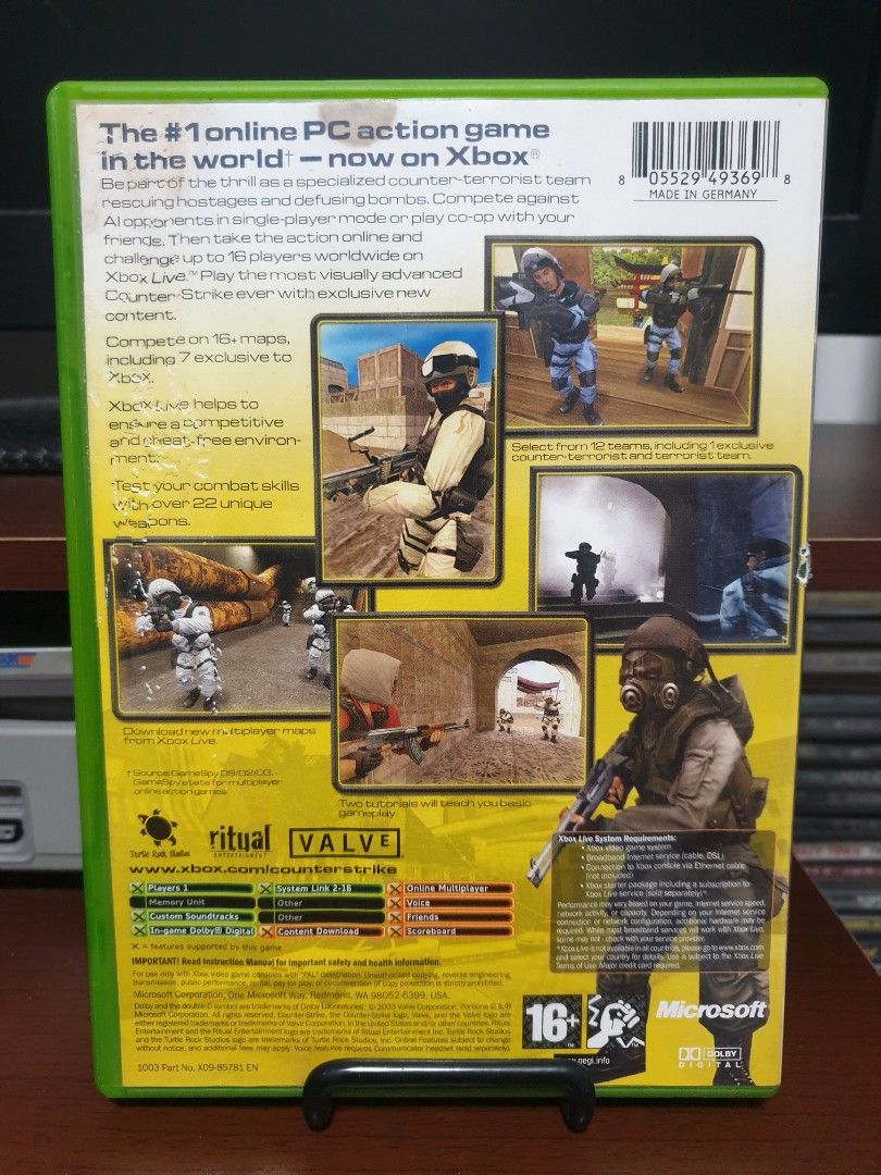 Xbox Counter-Strike CS counterstrike counter strike half-life valve ...