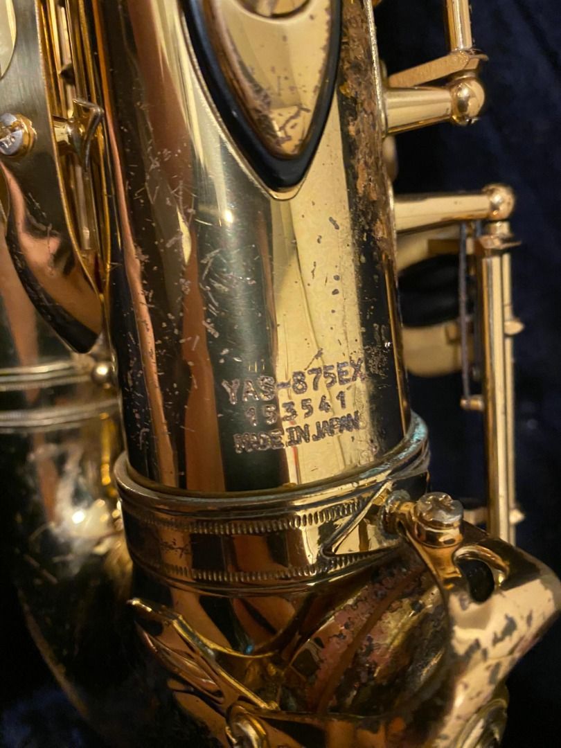 Yamaha YAS-875EX Gold Lacquer Eb Custom Ex Alto Saxophone, Hobbies ...