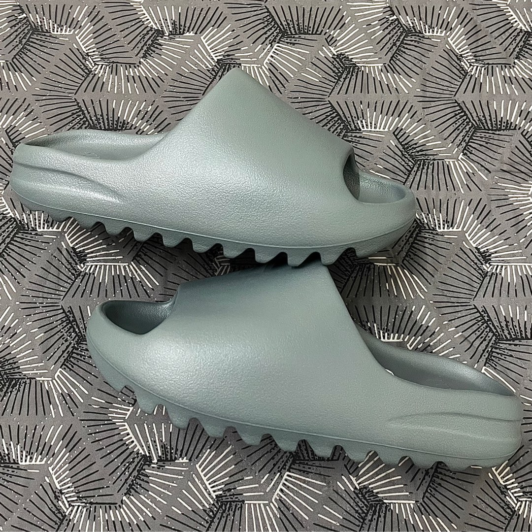 Adidas Yeezy Slide Slate Marine, Men's Fashion, Footwear, Slippers ...