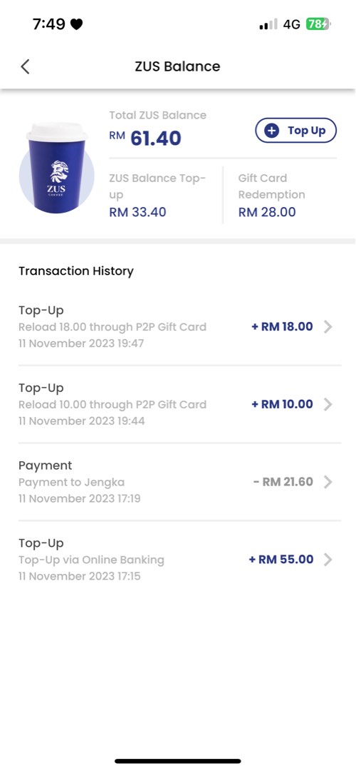 Zus coffee, Announcements on Carousell