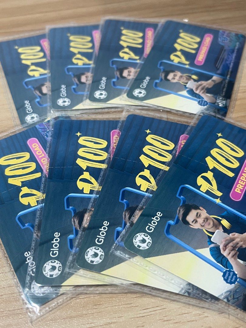100 globe load cards, Mobile Phones & Gadgets, Mobile & Gadget ...