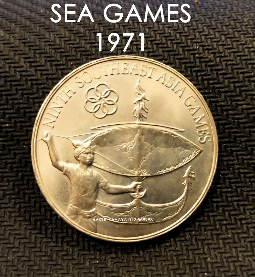 $1 RINGGIT. SEA GAMES. TAHUN 1971, Hobbies & Toys, Collectibles ...