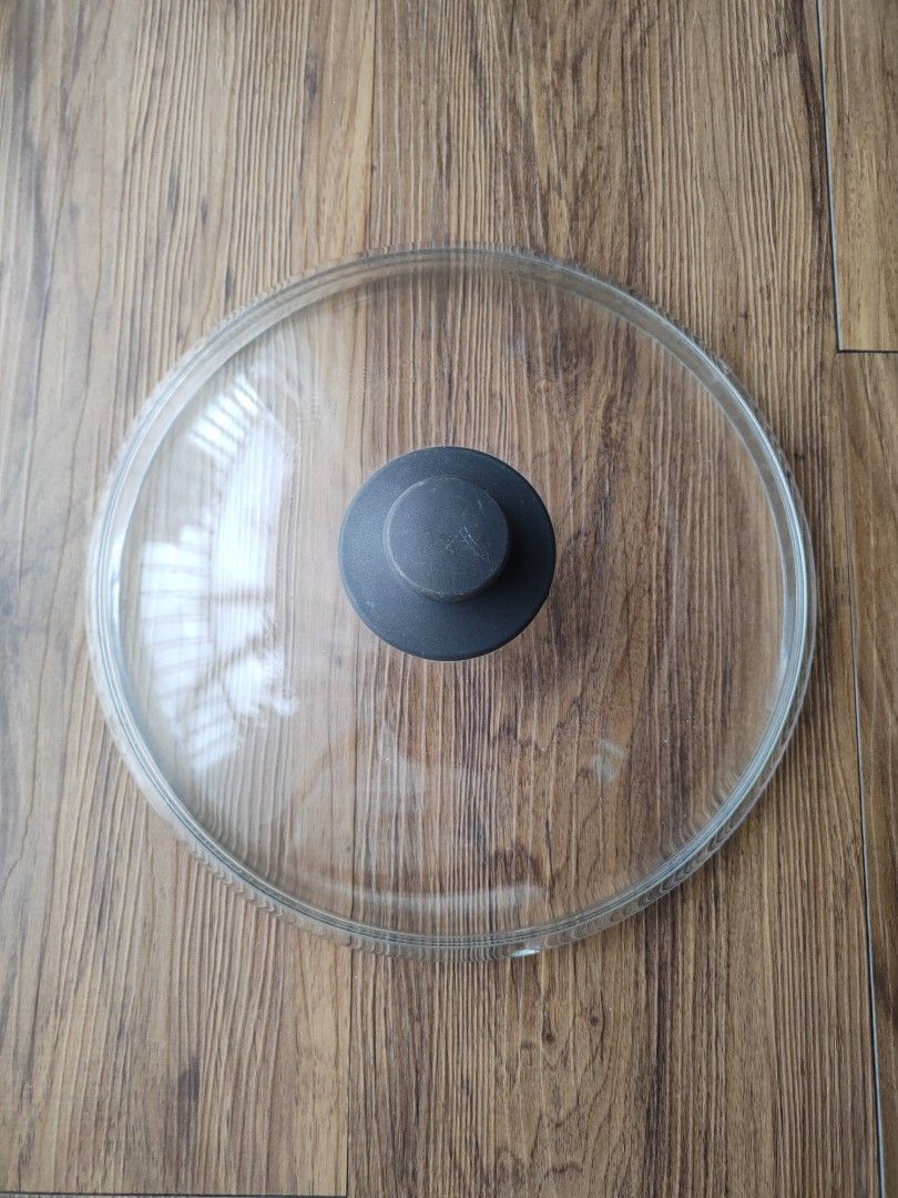 28cm pan and pot strong solid glass lid cover transparent fully temper ...