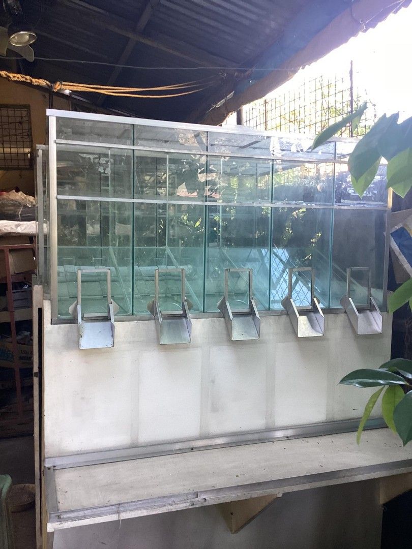 RUSH! Can be sold separately! 2 GLASS RICE DISPENSER 50KG/SLOT (with ...