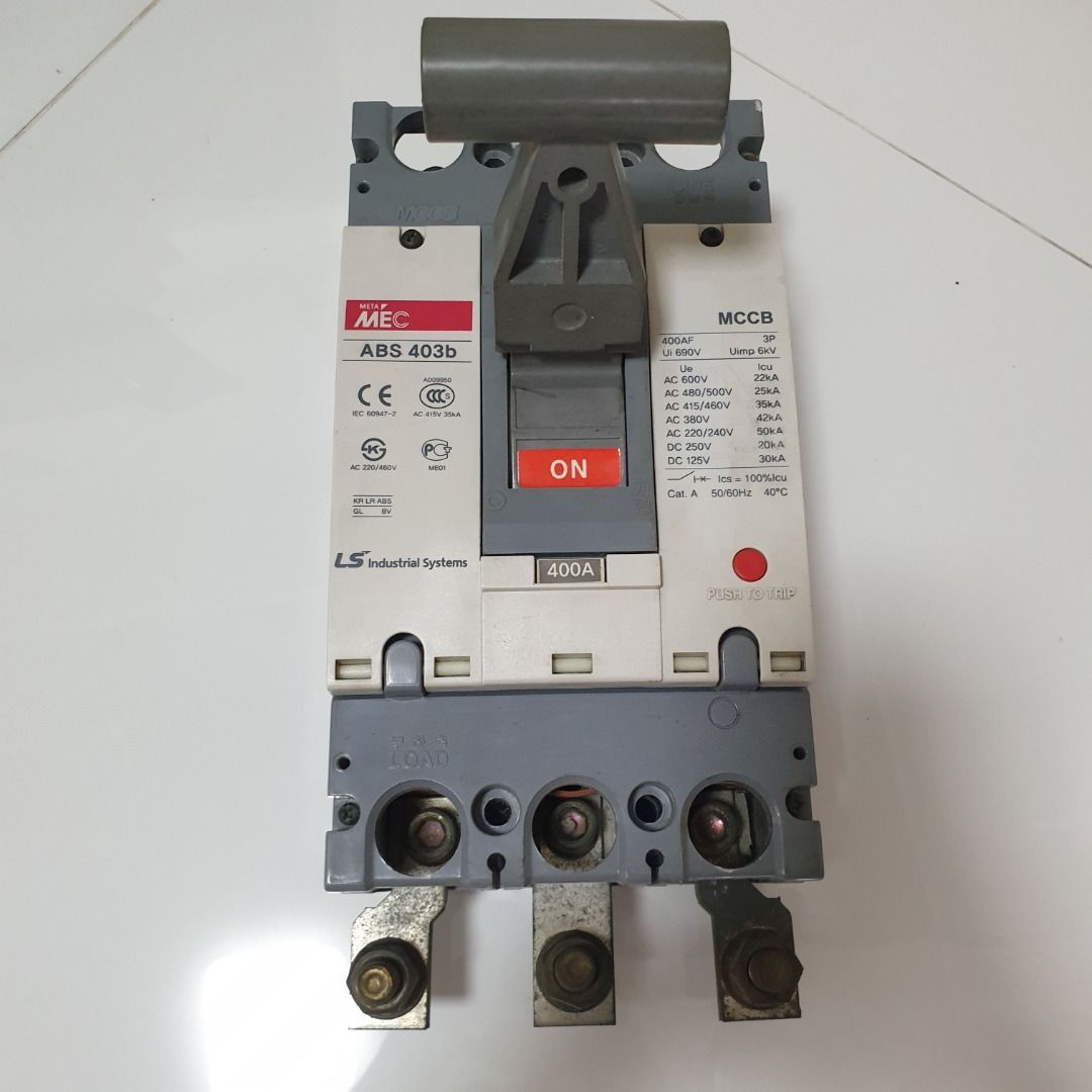 400A ABS403b 3P LS Industrial Systems MCCB Power Production Standard Molded Case Circuit Breaker ...