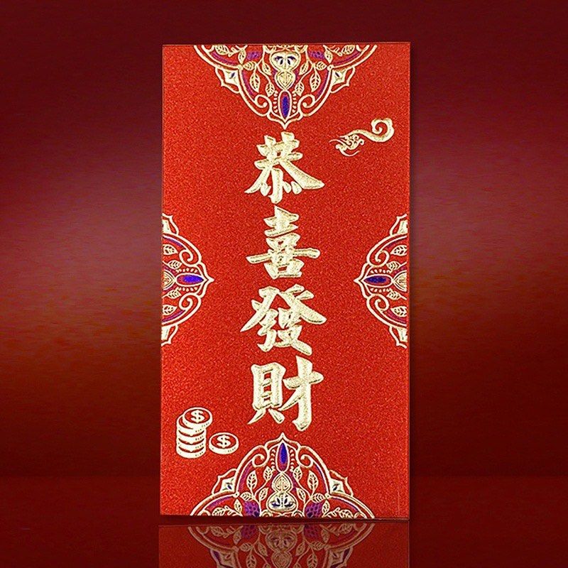 5pcs/set 2024 Dragon Angpao New Year Red Envelope CNY Angpao Creative ...