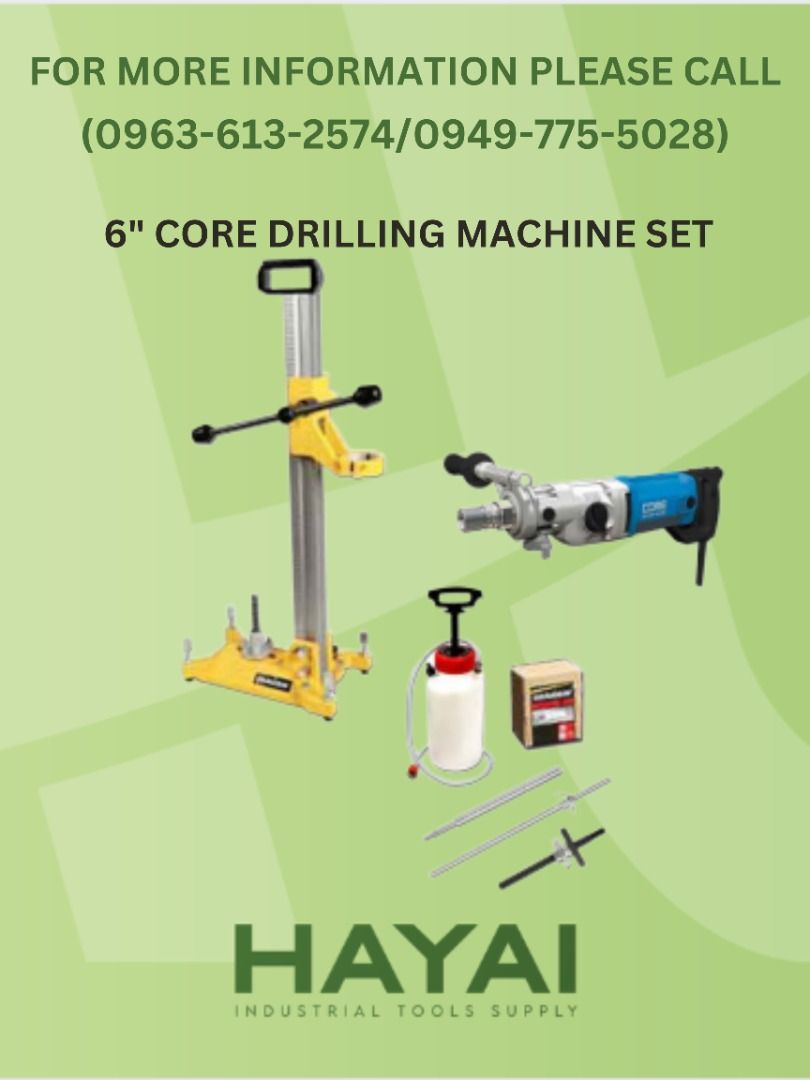 6" CORE DRILLING MACHINE SET, Commercial & Industrial, Construction ...