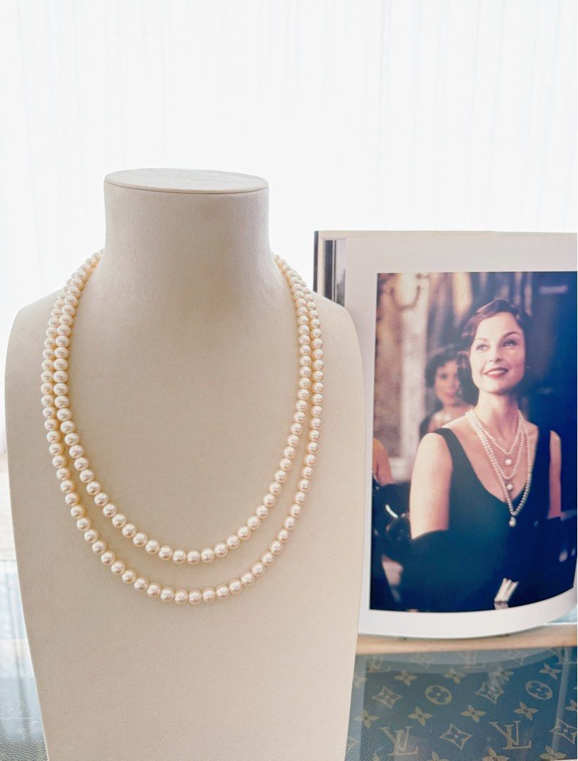 [7.6折]MIKIMOTO 珍珠之王 Akoya 珍珠長項鍊 20公分, 她的時尚, 珠寶、飾品與收納, 項鍊在旋轉拍賣