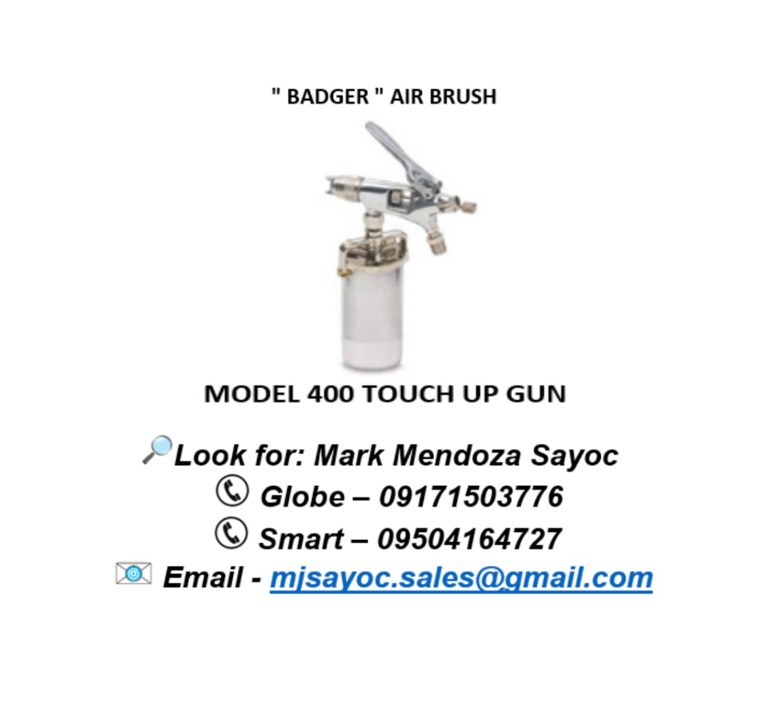 " BADGER " AIR BRUSH MODEL 400 TOUCH UP GUN, Commercial & Industrial ...