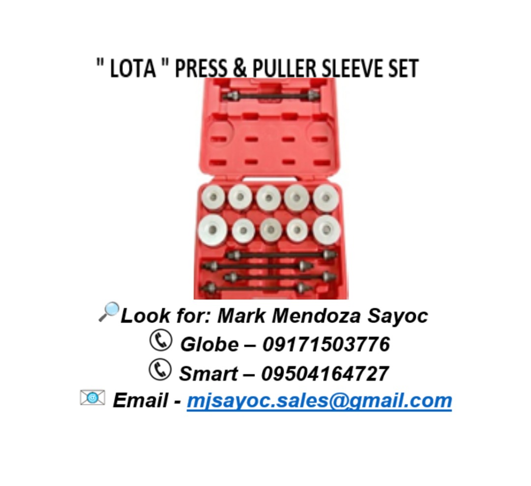 " LOTA " PRESS & PULLER SLEEVE SET, Commercial & Industrial ...