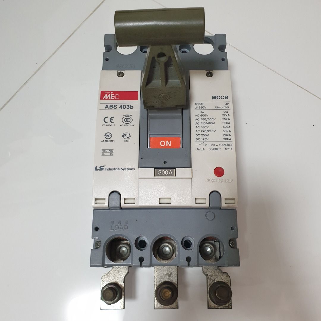 ABS403b 300A 3P LS Industrial Systems MCCB Authentic LS Molded Case Circuit Breaker, Commercial ...