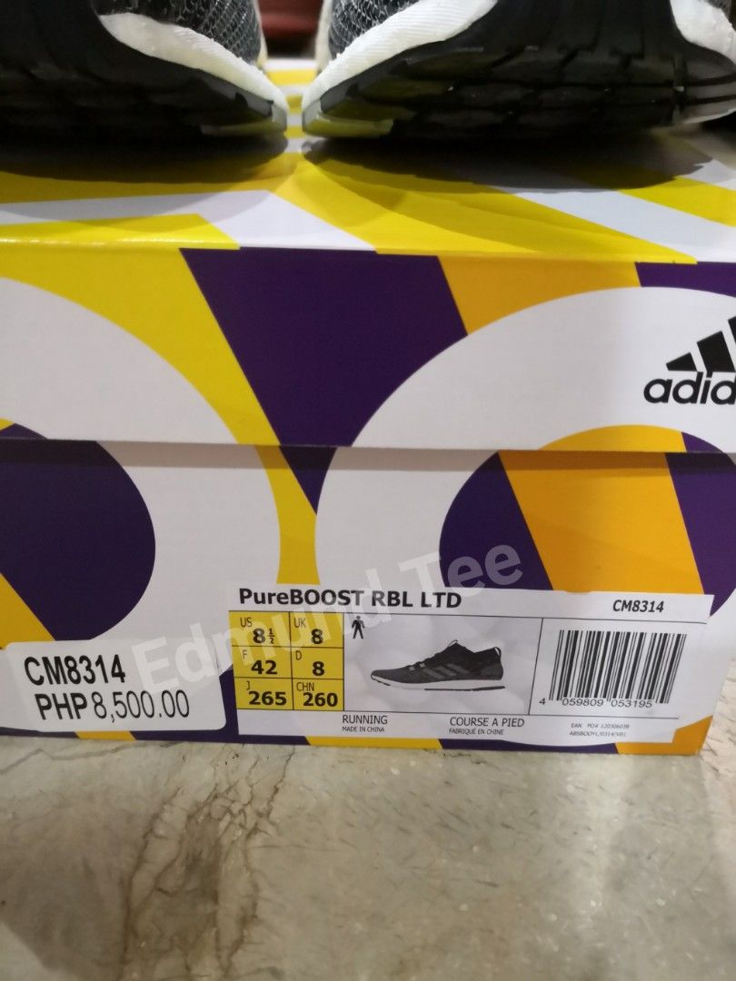 Adidas PureBoost RBL LTD Black Grey, Men's Fashion, Footwear, Sneakers ...