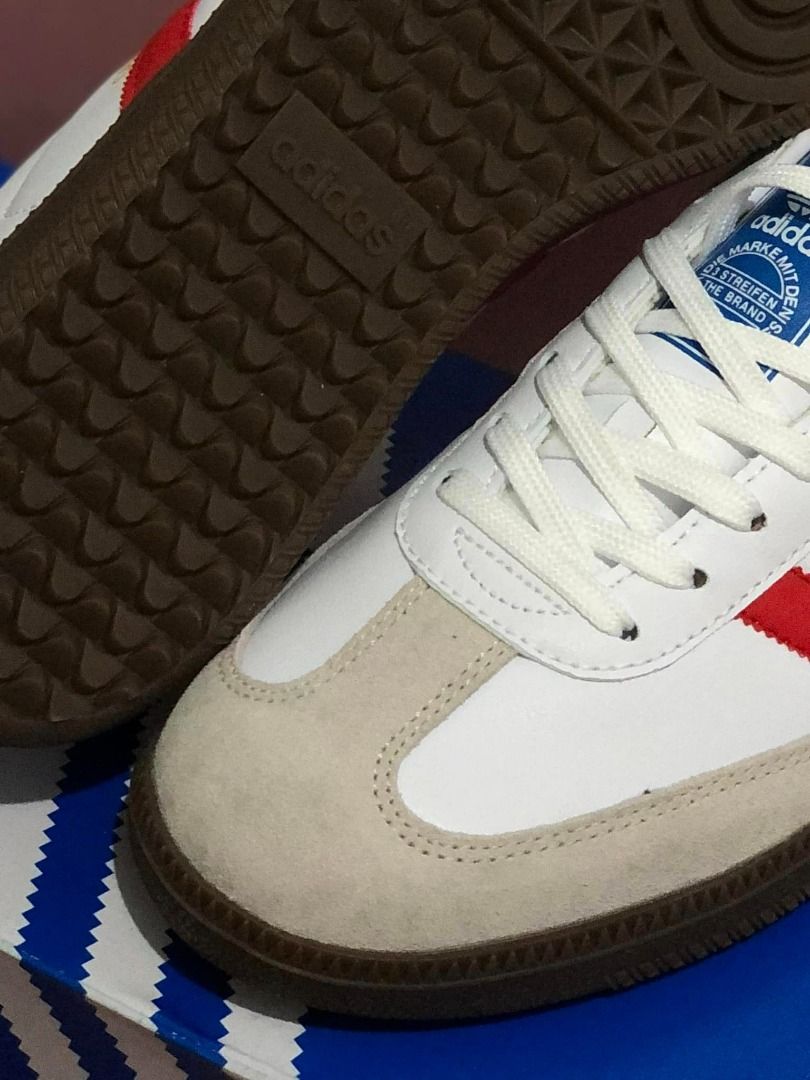 ADIDAS SAMBA RED STRIPE TOP G QUALITY FOR MEN AND WOMEN, Men's Fashion ...