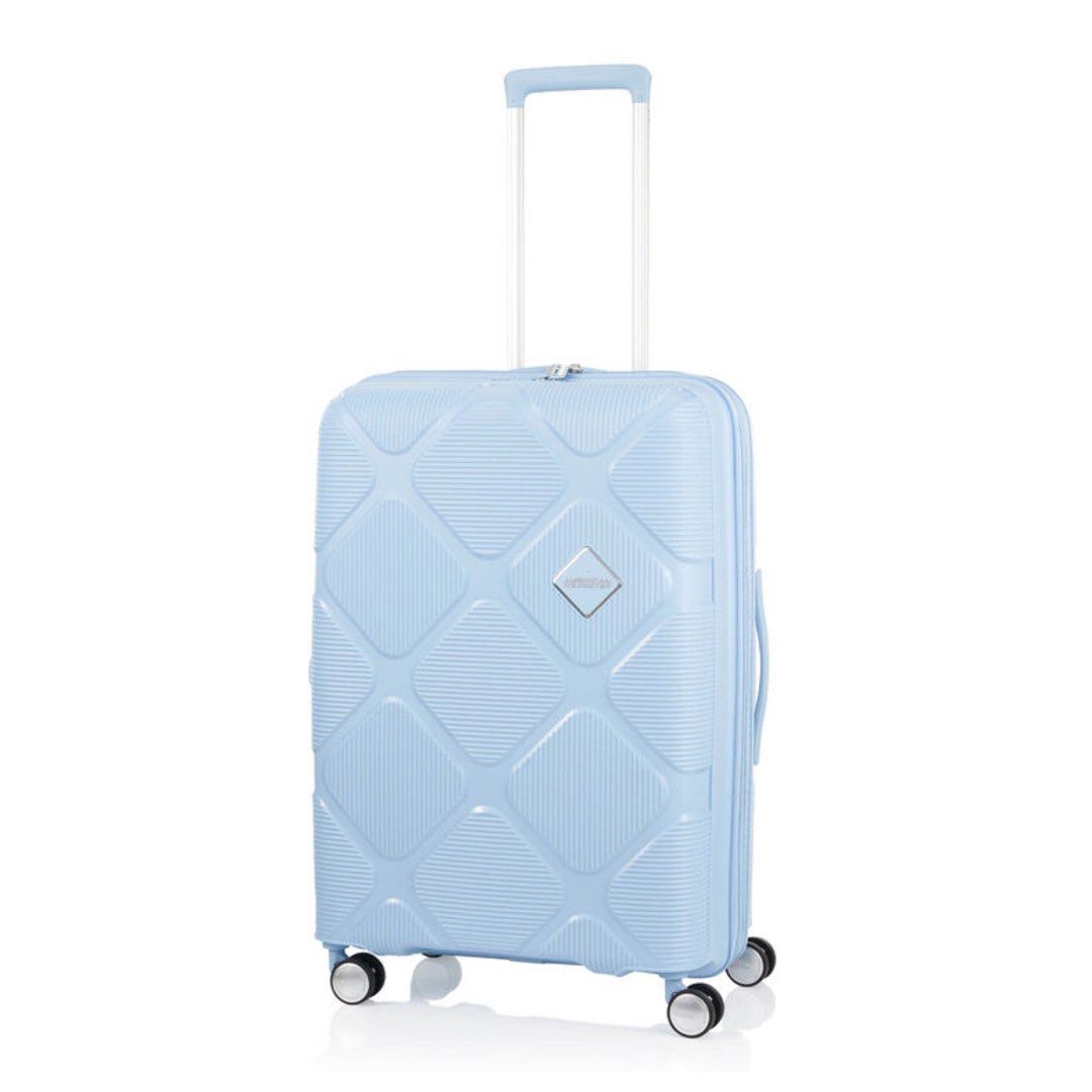 American Tourister Instagon Spinner 69/25 EXP TSA Patel Blue Luggage ...