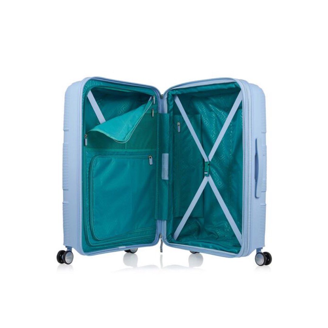 American Tourister Instagon Spinner 69/25 EXP TSA Patel Blue Luggage ...