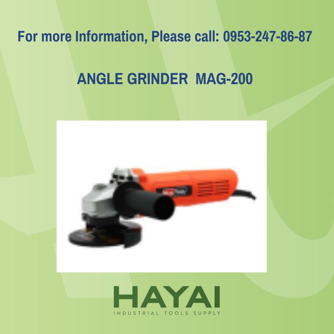 ANGLE GRINDER MAG-200, Commercial & Industrial, Construction Tools ...