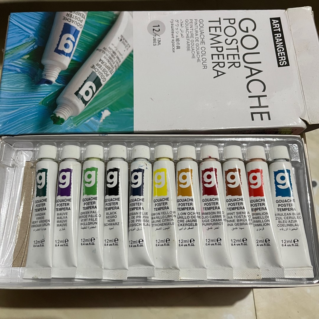 Art Rangers Gouache Whole Set, Hobbies & Toys, Stationary & Craft ...
