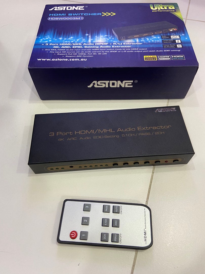 Astone HDMI switcher, Audio, Portable Audio Accessories on Carousell