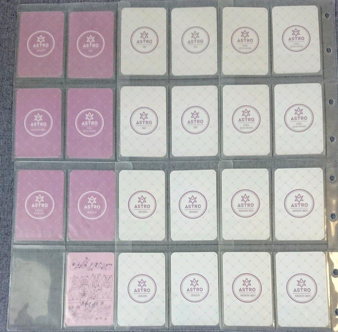 ASTRO ROROHA JAPAN OFFICIAL PHOTOCARDS [MJ, JINJIN, CHAEUNWOO, MOONBIN ...